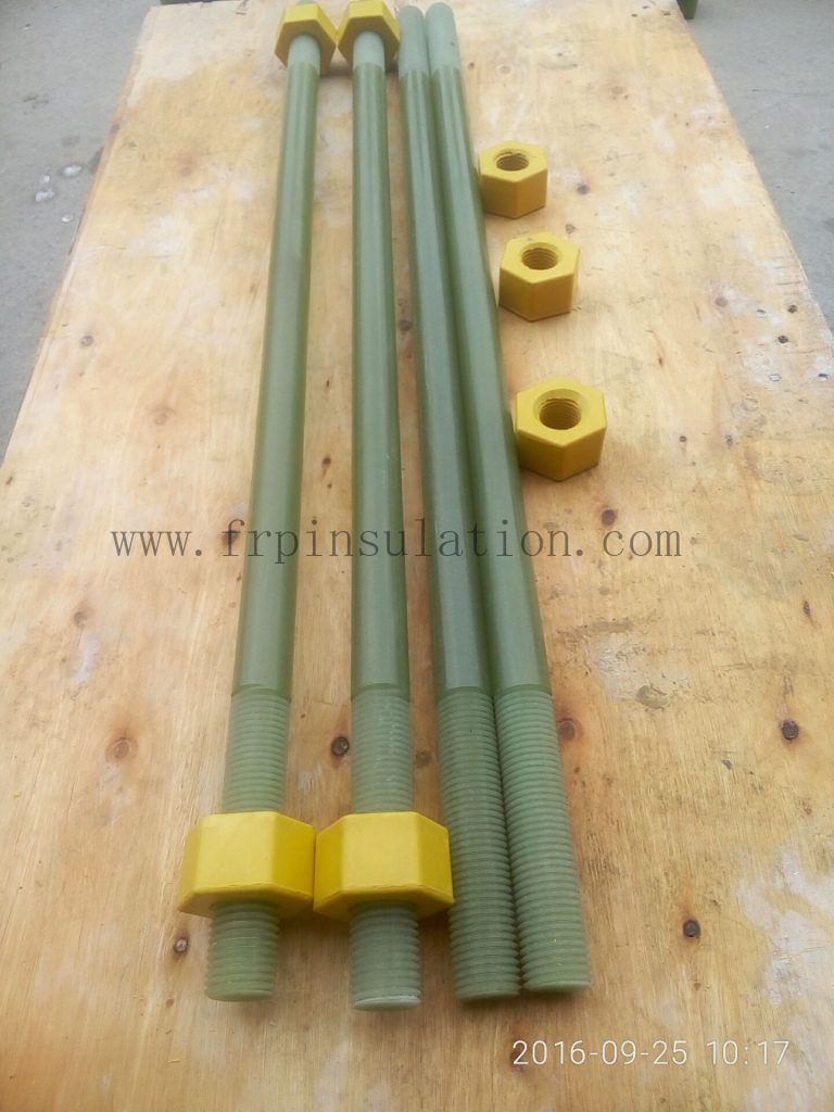 Epoxy threaded rods 1 meter longth with hex nuts for transformer ...