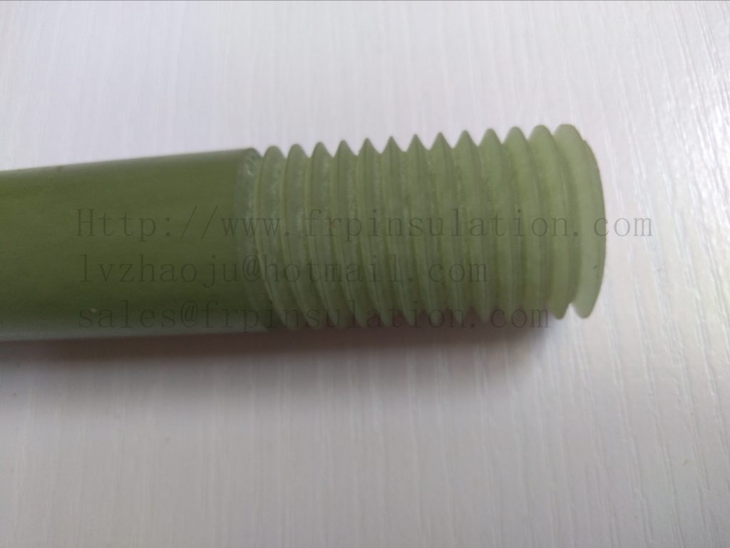 High tensile epoxy resin composite fiberglass / FRP hex nuts frp bolts ...