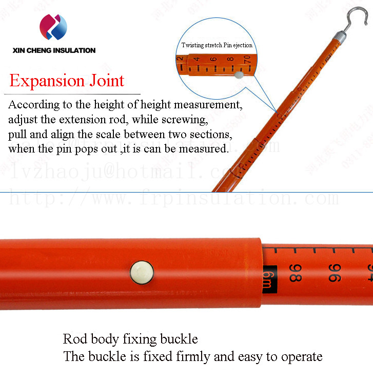 Telescopic fiberglass measurement rod/stick | frp insulation material ...