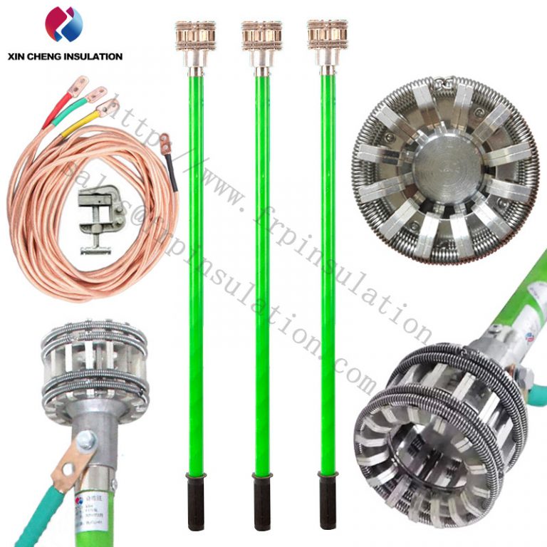 High Voltage Frp Portable Ground Earth Rod Set with Earthing Wire and ...