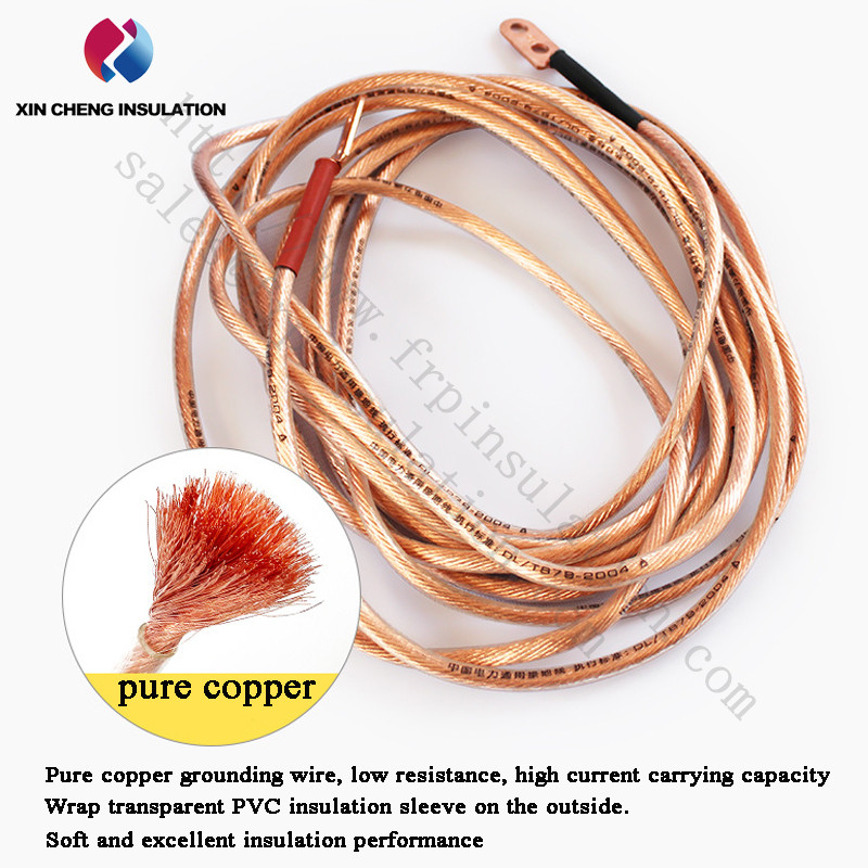 Duck billed (crocodile billed) impact grounding wire (throwing type for ...